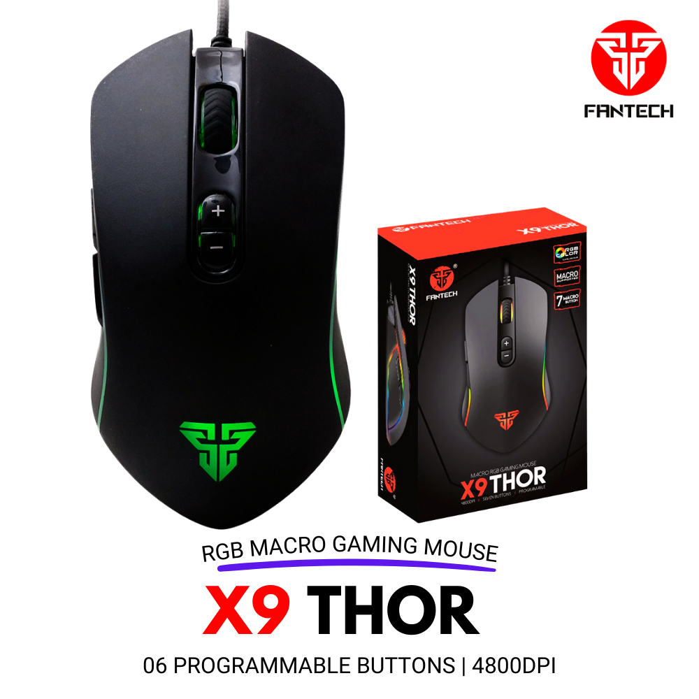 Fantech THOR X9 Wired Macro RGB Gaming Mouse | Daraz.lk
