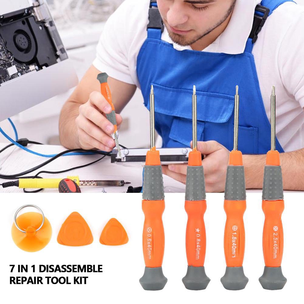 7 in 1Repair Tool Kit for iPhone Cell Phone Repair Kit Screwdrivers ...