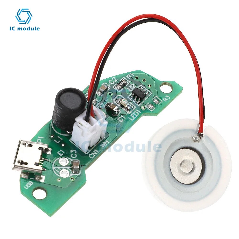 DC5V USB 16MM 1.5-2W Ultrasonic Mist Maker Atomization Sheet Module USB ...