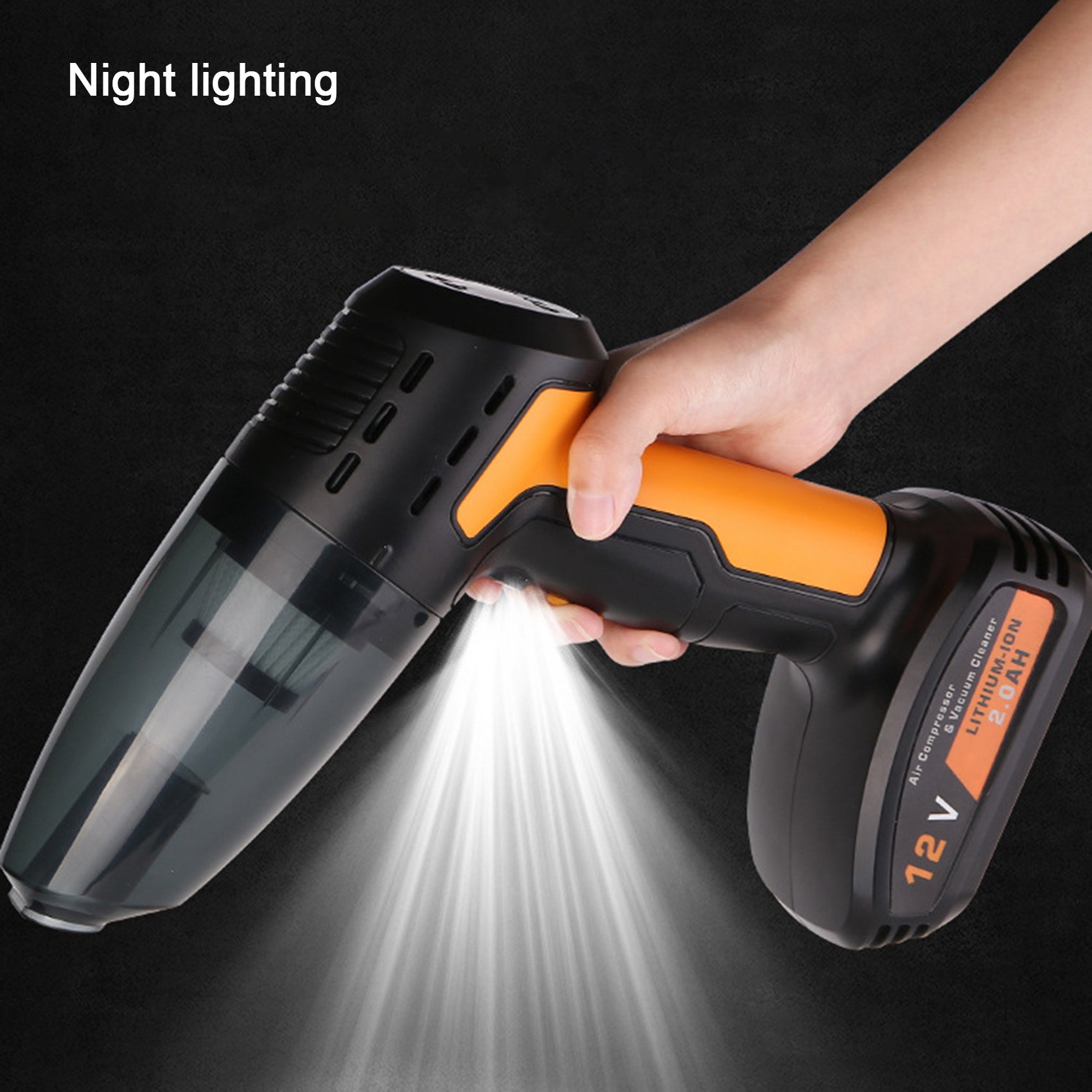 Car 4-In-1 Vacuum Cleaner Inflatable Pump Vacuum Rechargeable Air ...