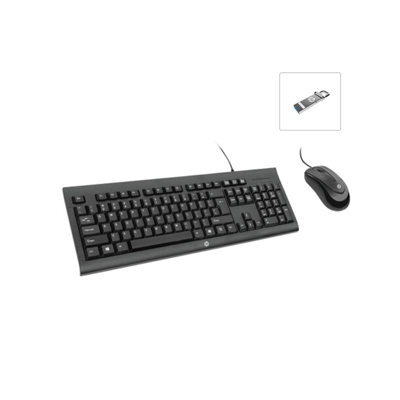 HP Tibetan Antelope Wired Keyboard and Mouse COMBO | Daraz.lk