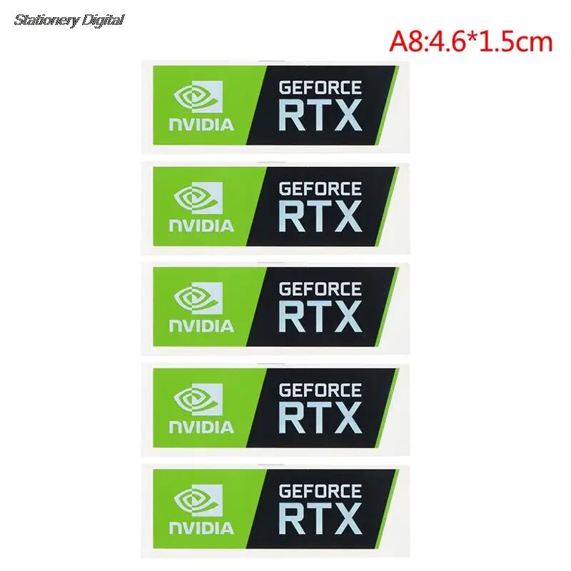 5pcs/set NVIDIA GTX GEFORCE Laptop Desktop Label Decorative Sticker ...
