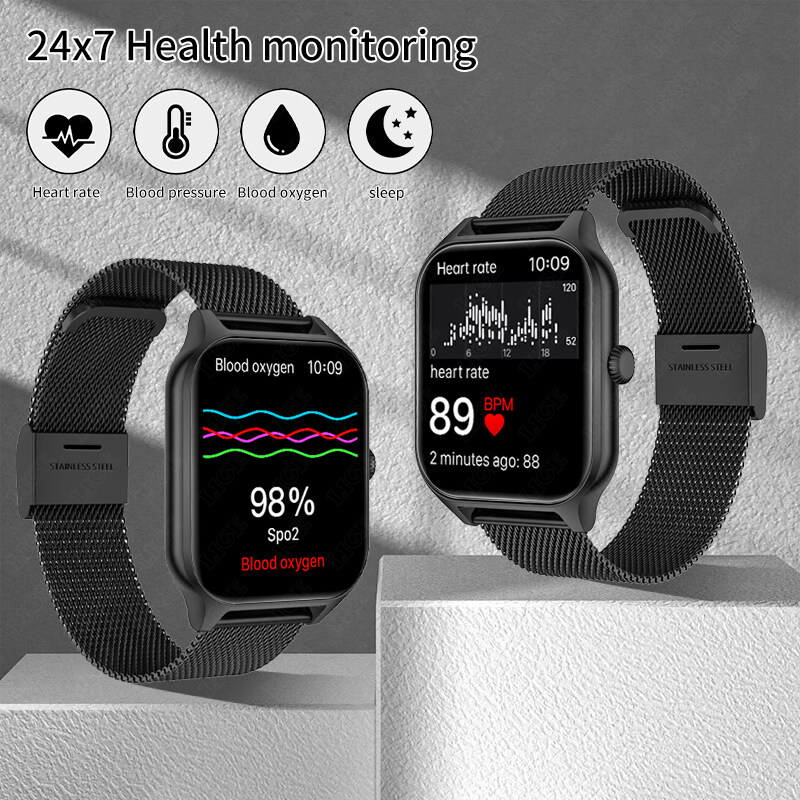 【ALLGOOD】Women Smart Watch Bluetooth Call Connected Phone Music Fitness ...