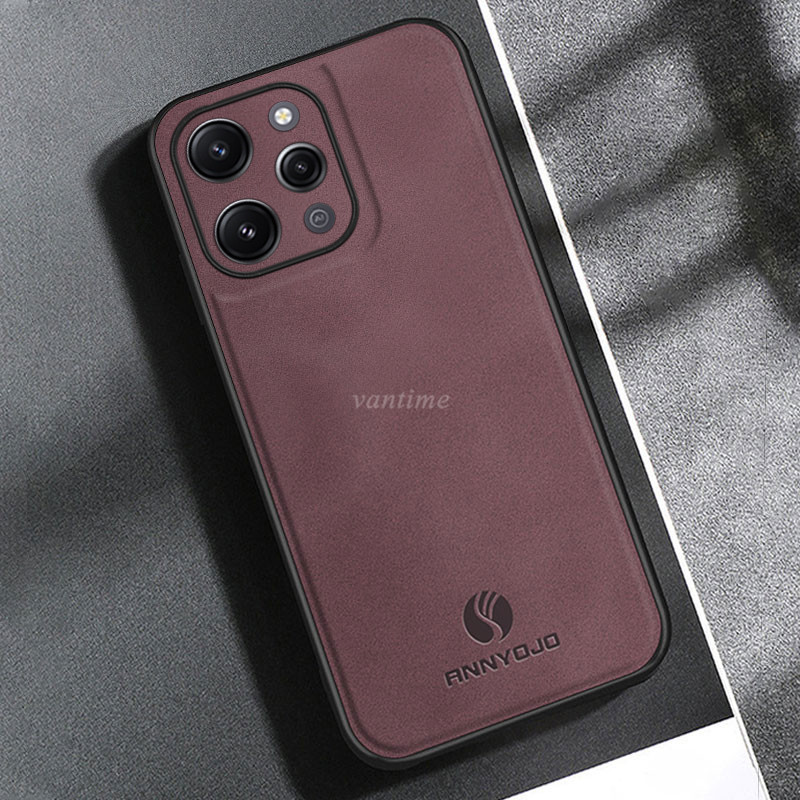 Vantime for Xiaomi Redmi 12 4G Case Soft Pure Leather Slim Matte Back Cover | Daraz.lk