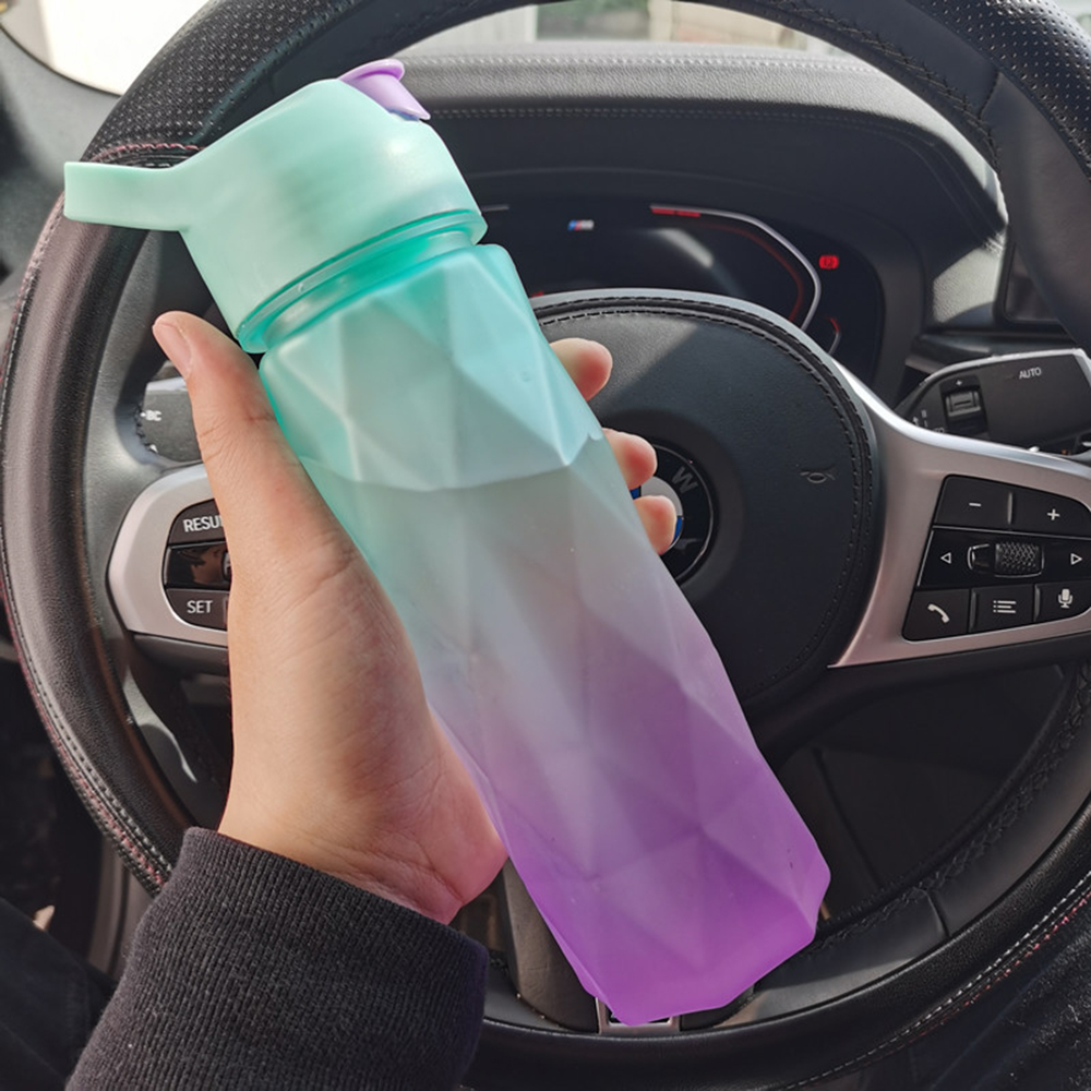 Leakproof Design Gradient Water Bottle Eye-Catching Appearance Plastic ...