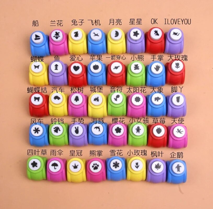 Mini Punches Handmade Cutter Card Scrapbook Craft Calico Printing DIY ...