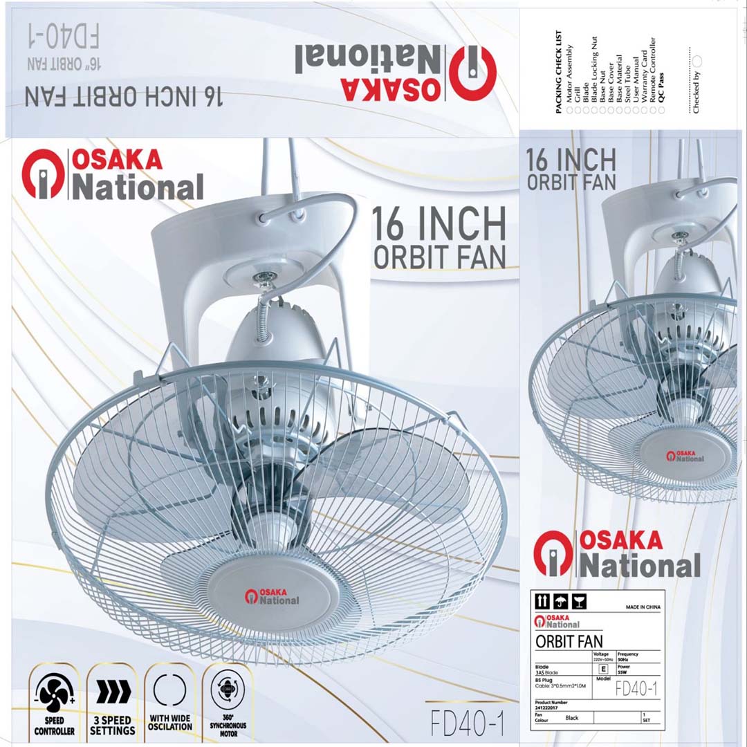 Orbit Ceiling Fan 16 Inch with steel blade | Daraz.lk