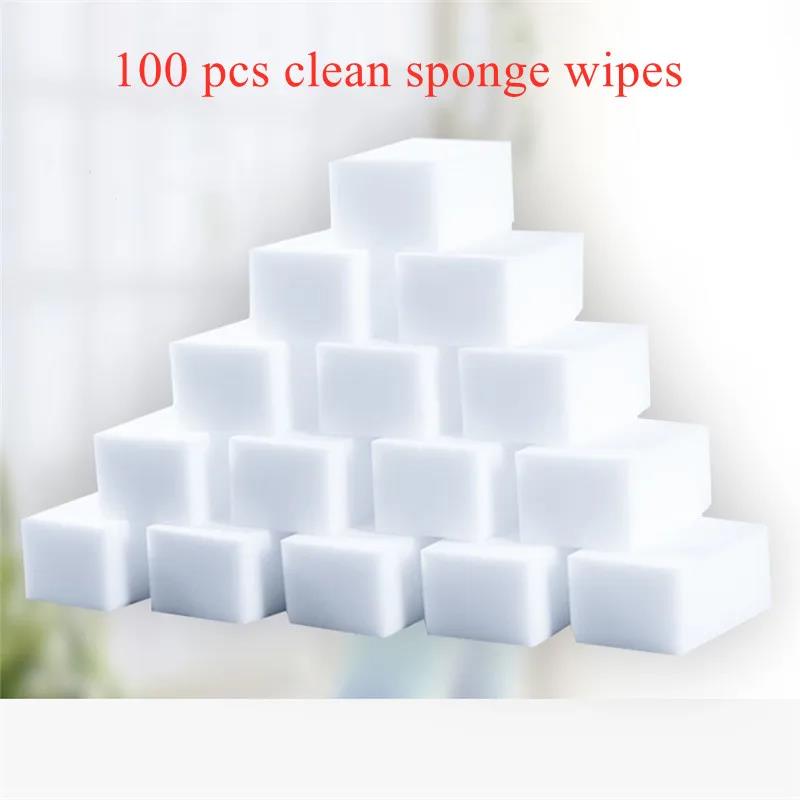 100 Pcs/lot Magic Sponge Multi-functional Cleaning Eraser Melamine ...