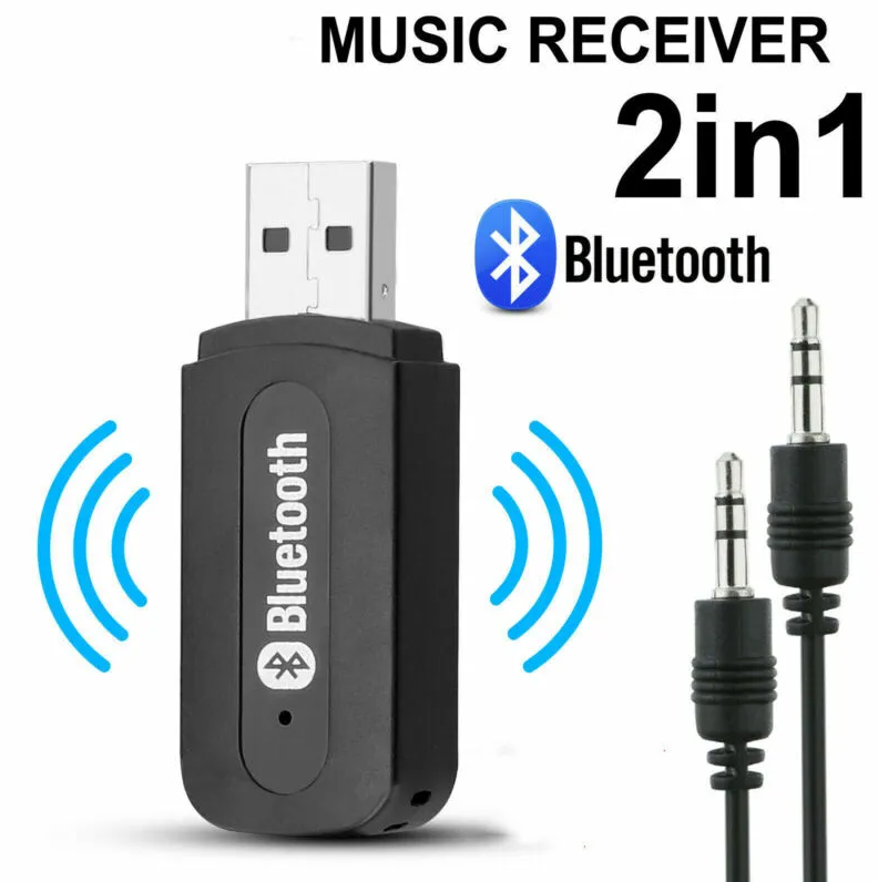 Car Wireless Bluetooth AUX Music Receiver Adapter with in-built ...