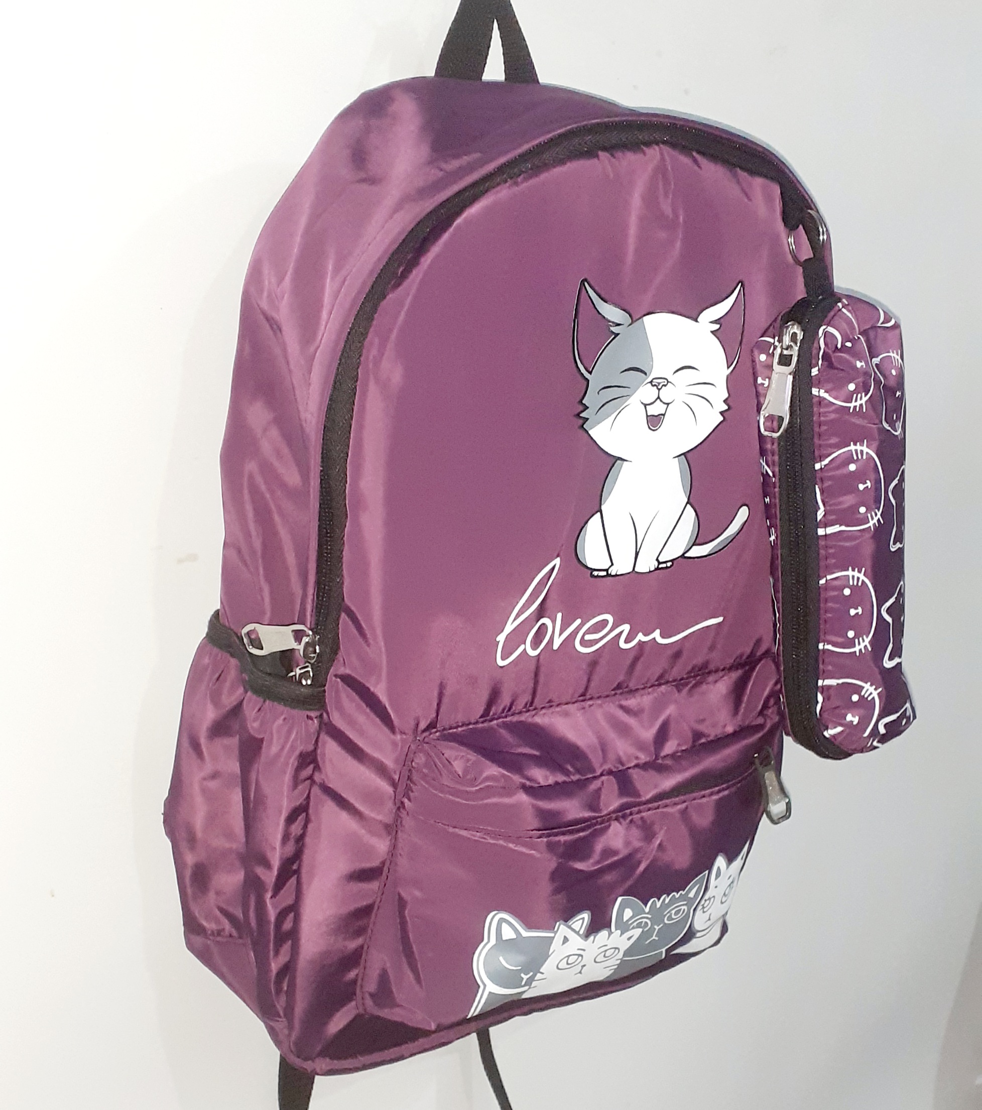 HELLO KITTY / MOOW Stylish Double Shoulder Backpack/ School Bag for ...
