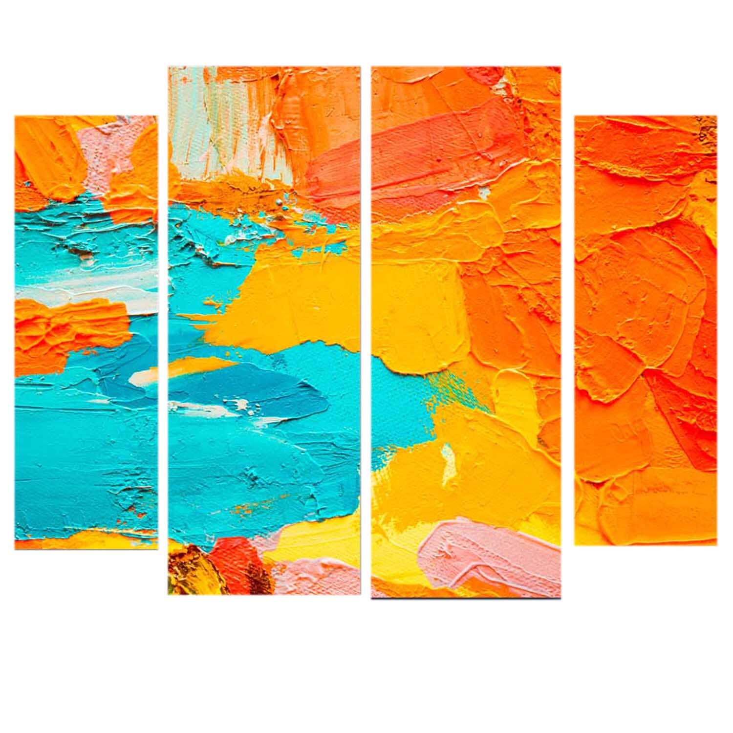 Five (5)Pieces Modern Hd Printed Home Decor Wall Art Picture Frame ...