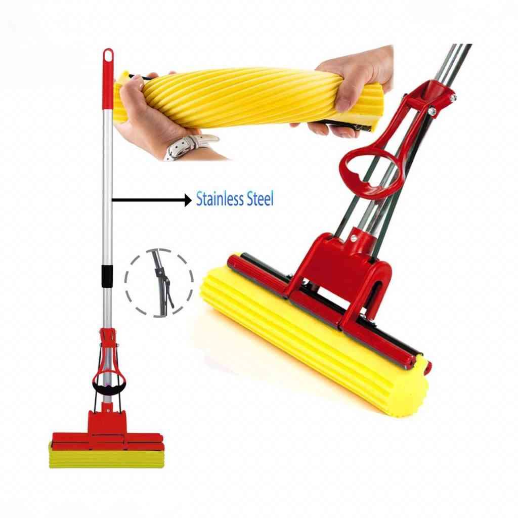 Sponge mop floor cleaning adjustable magic mop | Daraz.lk
