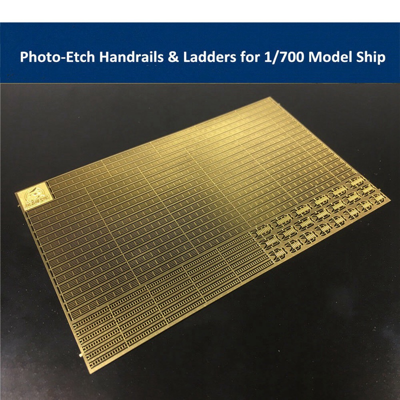Photo-Etched PE Handrail & Ladder for 1/700 Model Ship CYPE005 ...