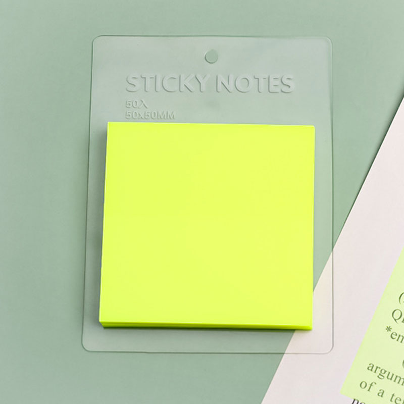 50Sheets Transparent Sticky Notes Waterproof Colorful Clear Memo Pad ...