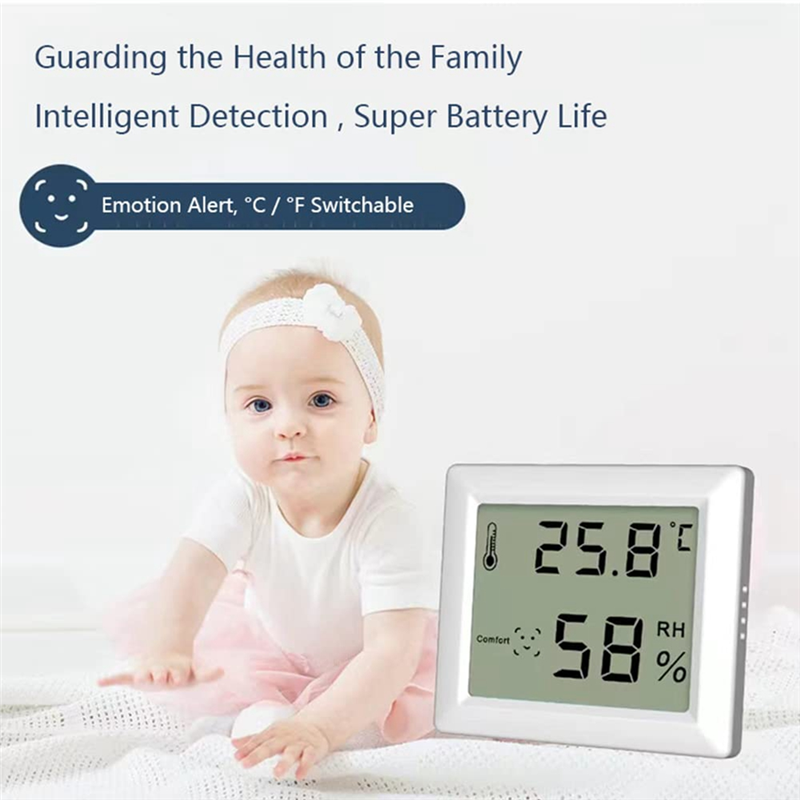 LCD Digital Hygrometer Thermometer Indoor Electronic Temperature ...