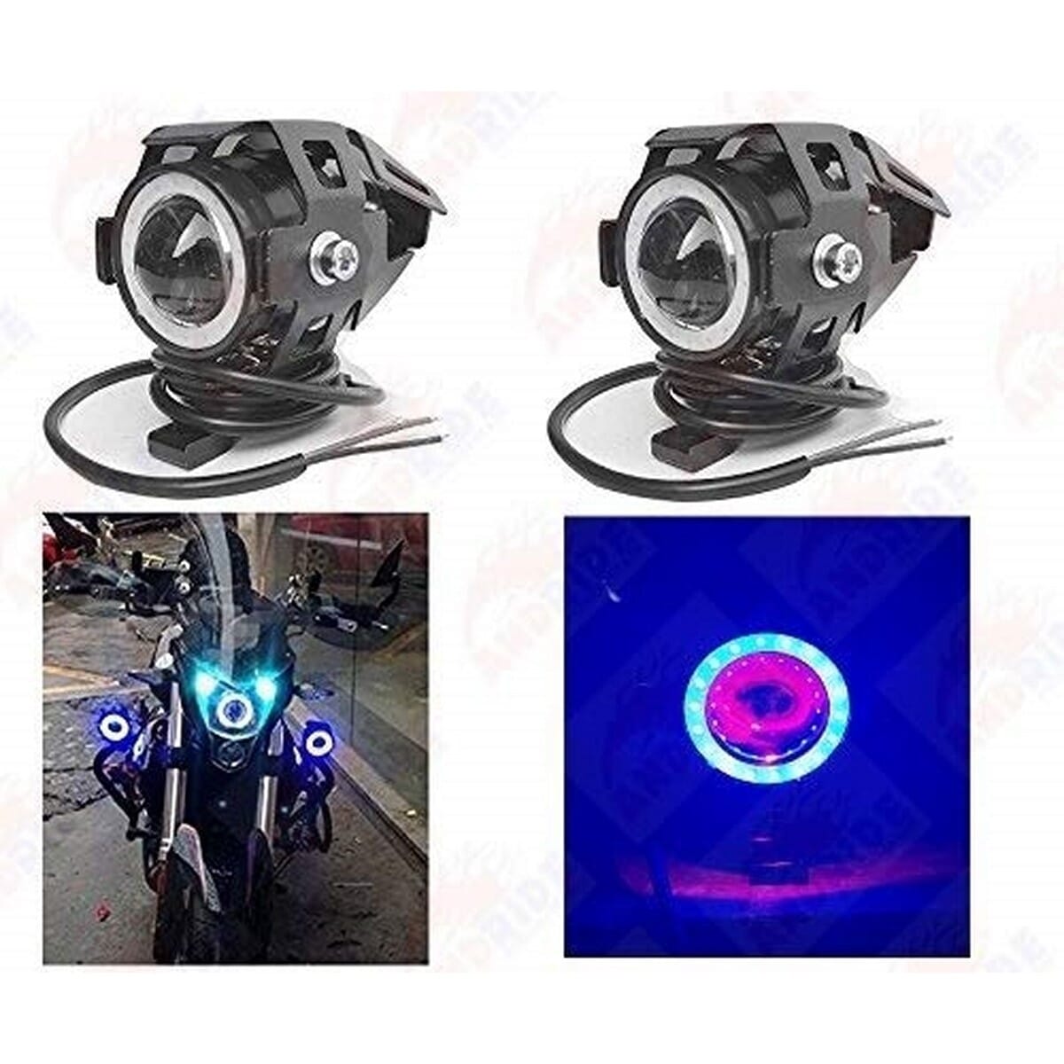 AllExtreme EXU7MB2 U7 Mini CREE LED Fog Light Work Lamp with Hi/Low ...