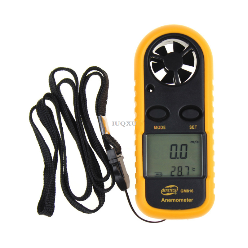 IUQXU GM816 Portable Anemometer Thermometer Wind Speed Gauge Meter2025 ...