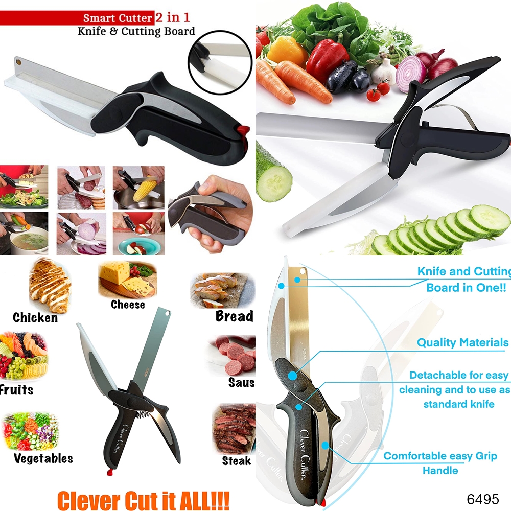 Clever Cutter 2-in-1 Knife & Cutting Board – Quickly Chops Your ...
