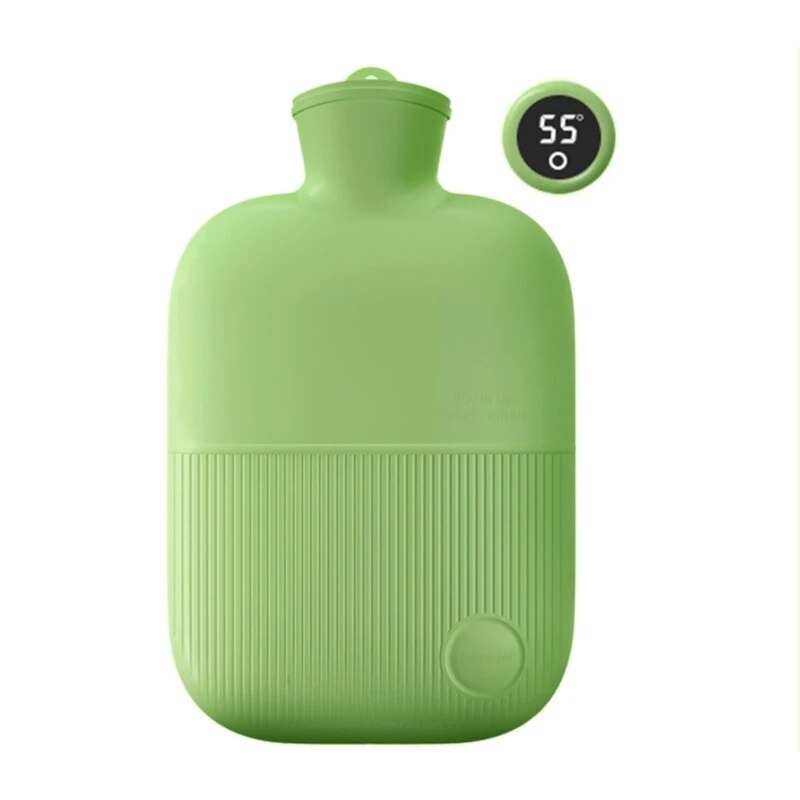 PVC Hot Water Bag with Temperature Display Extended Heat Retention ...