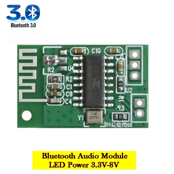 Bluetooth Audio Module LED Power 3.3V-8V Dual Audio Digital Audio ...