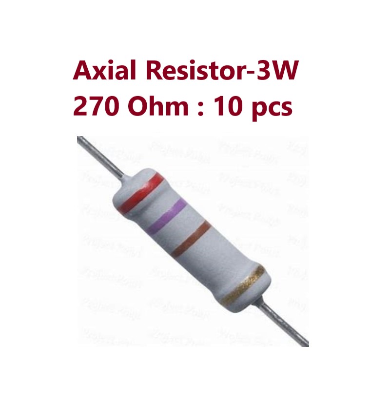 10 pcs of 3W 270 Ohm Carbon Film Resistor | Daraz.lk