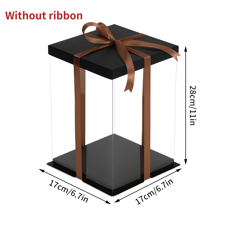 【HOT】 High-Capacity Transparent Packing Box Birthday Wedding Valentine ...