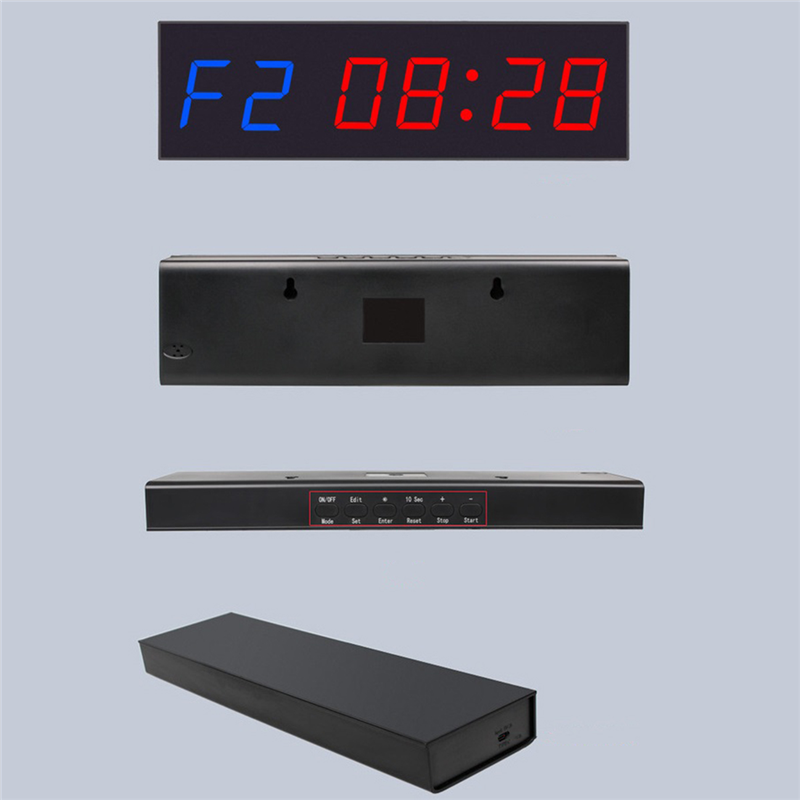 1.8Inch Timer 6 Digit Timer Interval Programmable Countdown/UP Stopwath ...