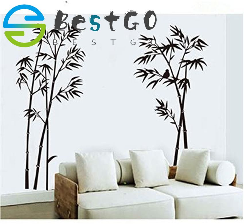 【BestGO】New DIY Bamboo Tree Wall Stickers Removable Vinyl Decal Mural ...