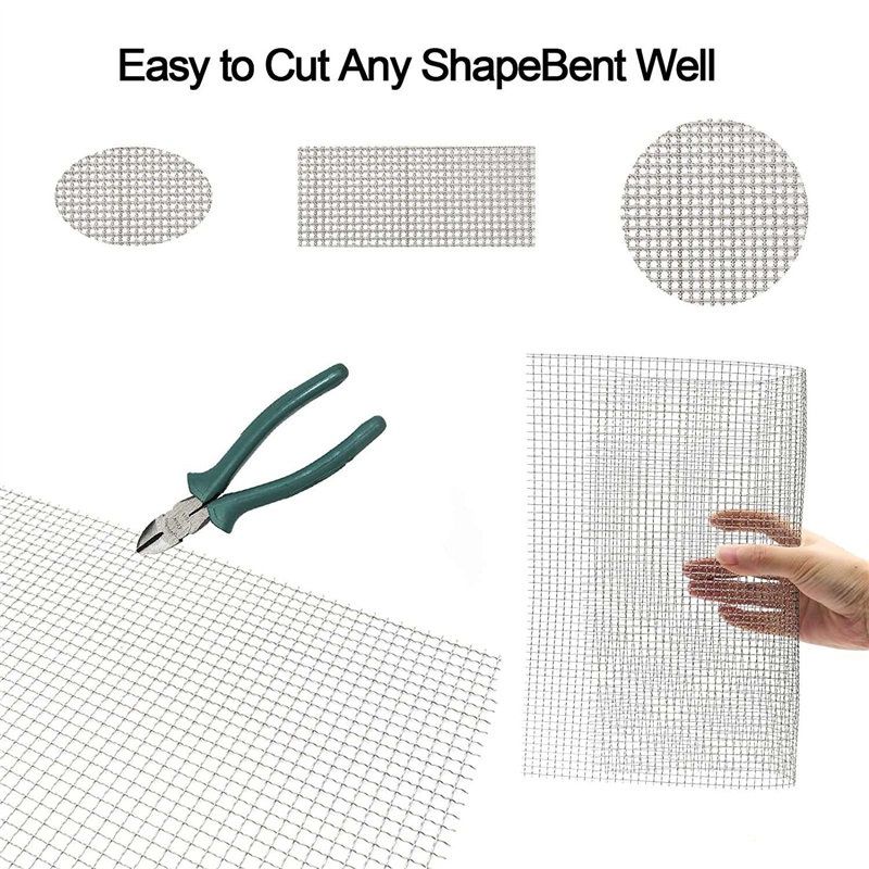 4Pc 21cmX30cm Wire Mesh Silver Wire Mesh Sturdy Metal Mesh Sheets for ...