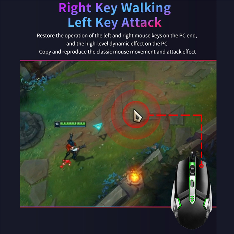 M16 Mouse and Keyboard Converter Adapter for PUBG Mobile Game Bluetooth ...