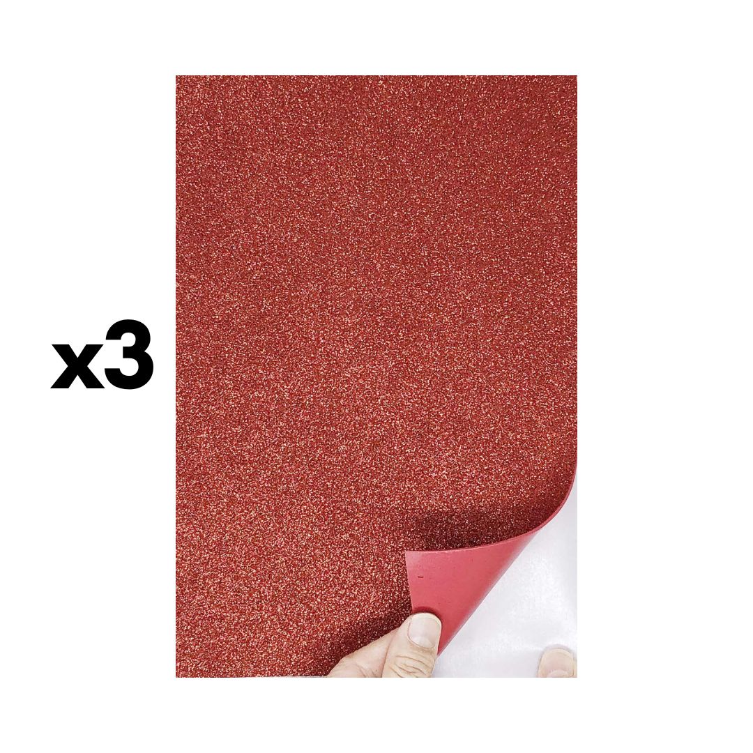 A4 Size Glitter Foam Sticker Sheets, Adhesive Backing, For Paper Crafts ...