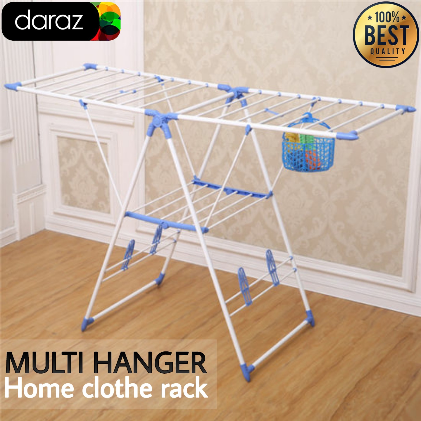 Heavy Multi-Hanger Cloth Rack / Clothes Hanger / Baby Cloth Hanger Blue ...