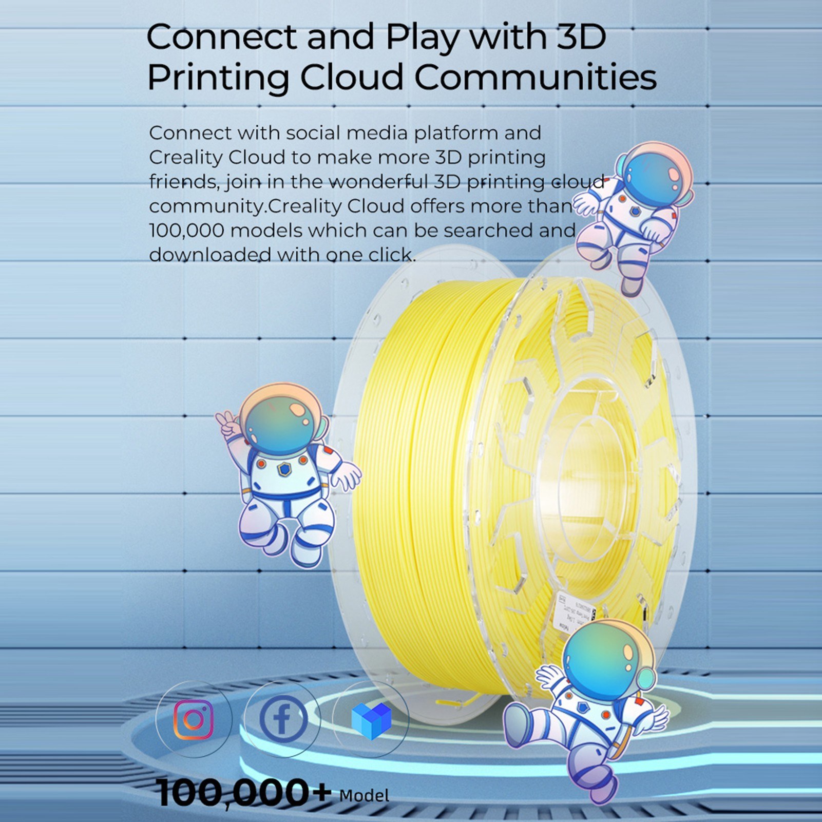 Generic Creality Ender-PLA Filament for Ender Series CR Series All FDM ...