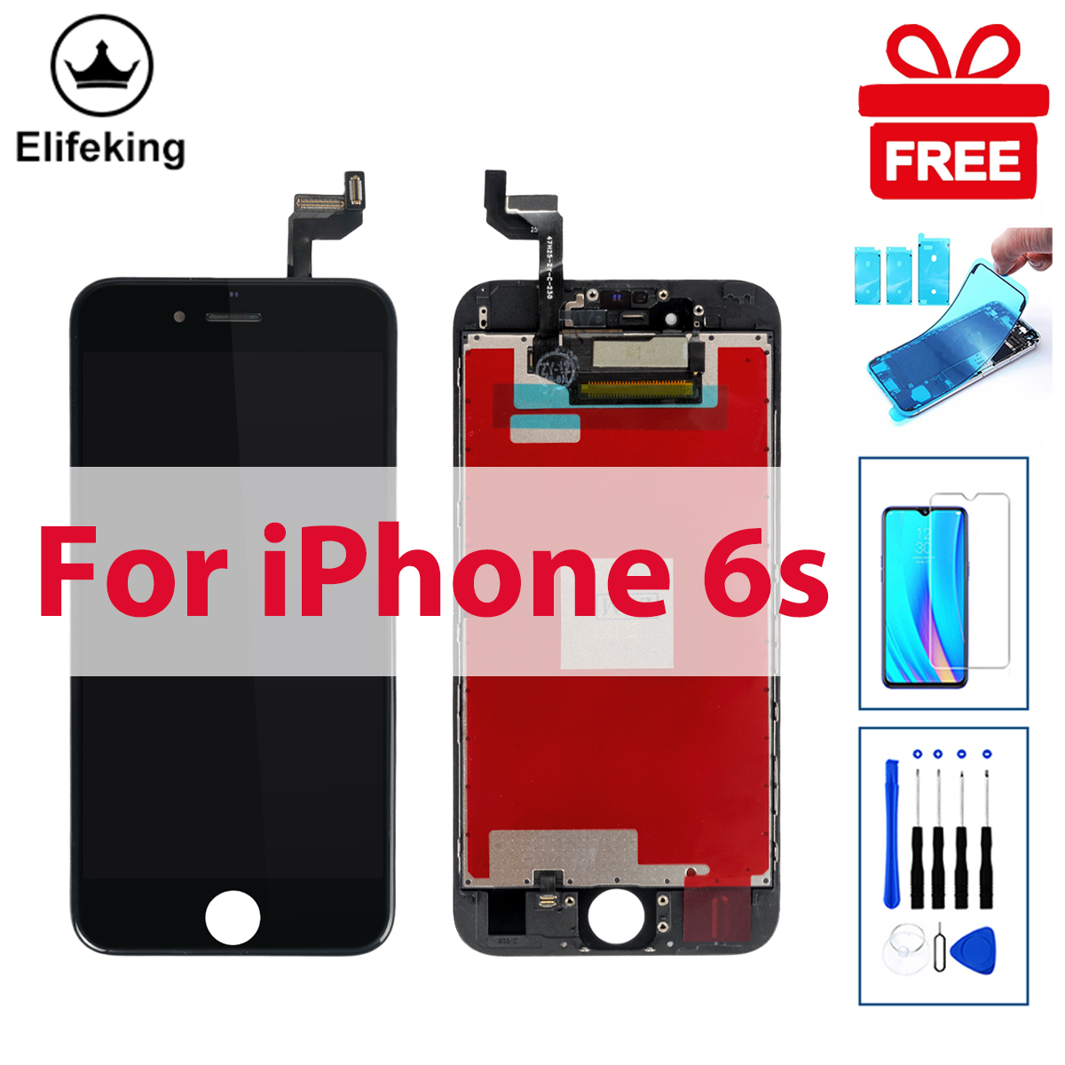 LCD No Frame For iPhone 6S A1633 A1688 A1691 A1700 Display Touch Screen Digitizer Assembly ...