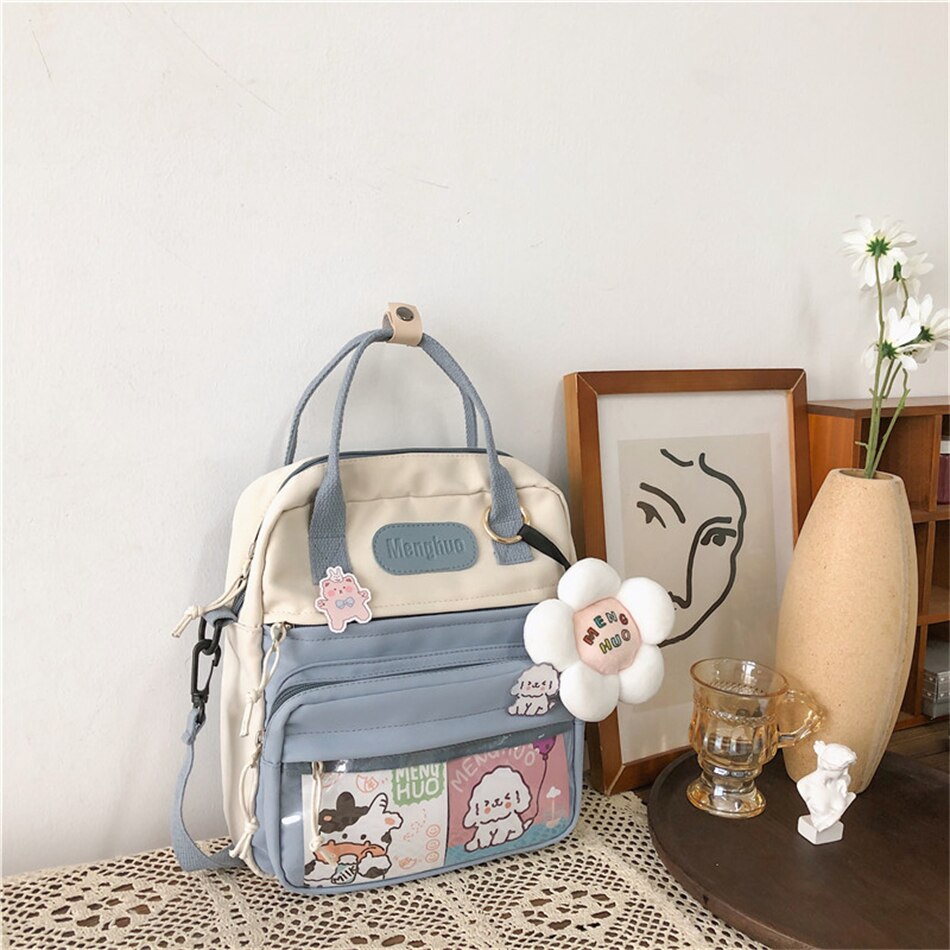 Korean Style Cute Backpacks Women Waterproof Nylon Small Shoulder Bags ...