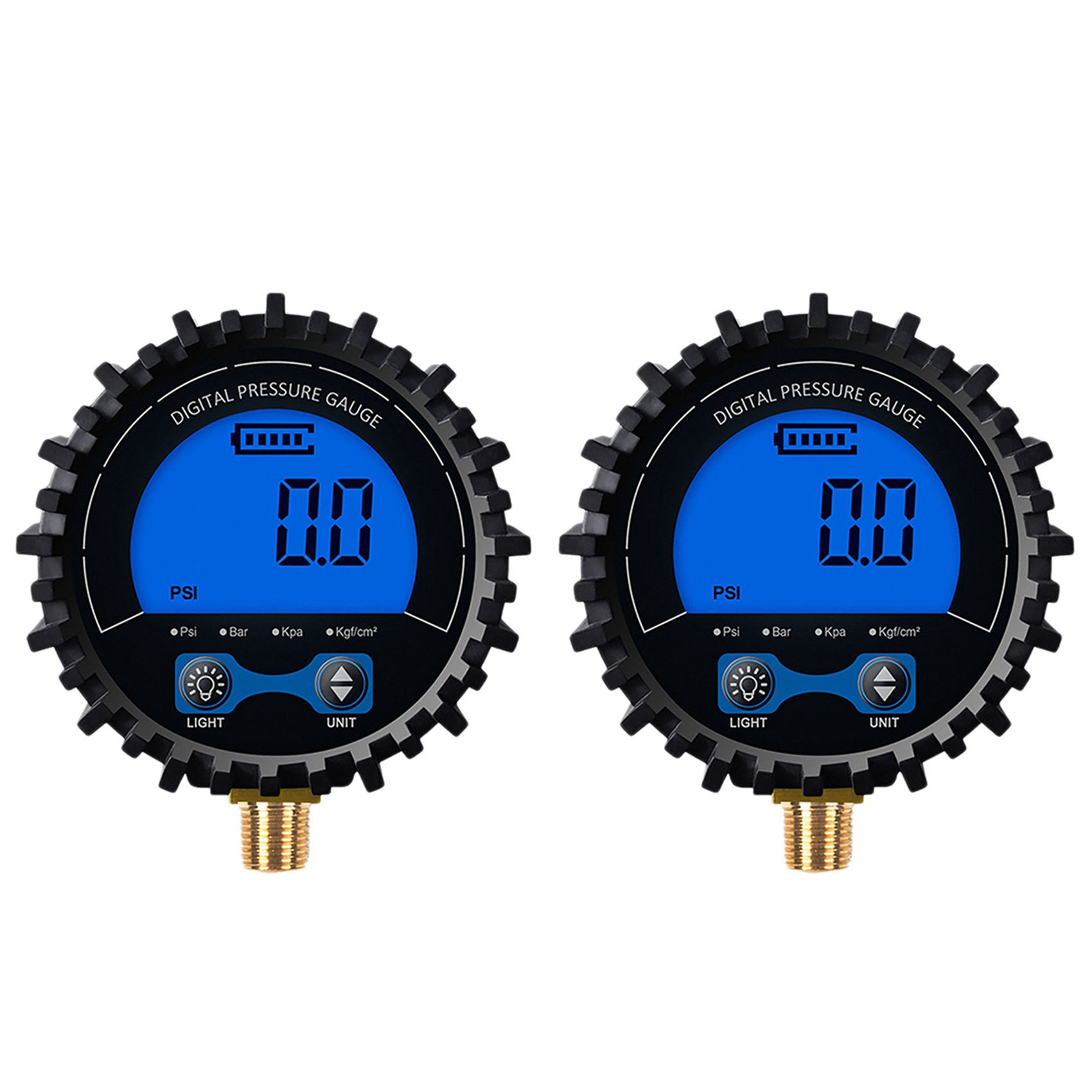 2X Tire Pressure Gauge Digital Tire Tester Display Air Pressure ...