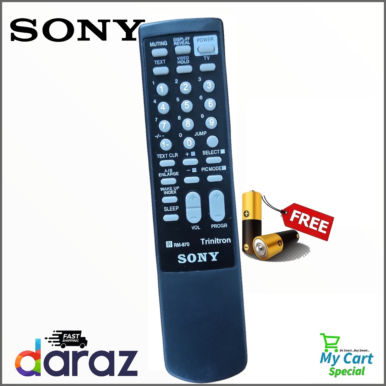 Trinitron Crt Tv Remote Controller & Free Batteries | Daraz.lk