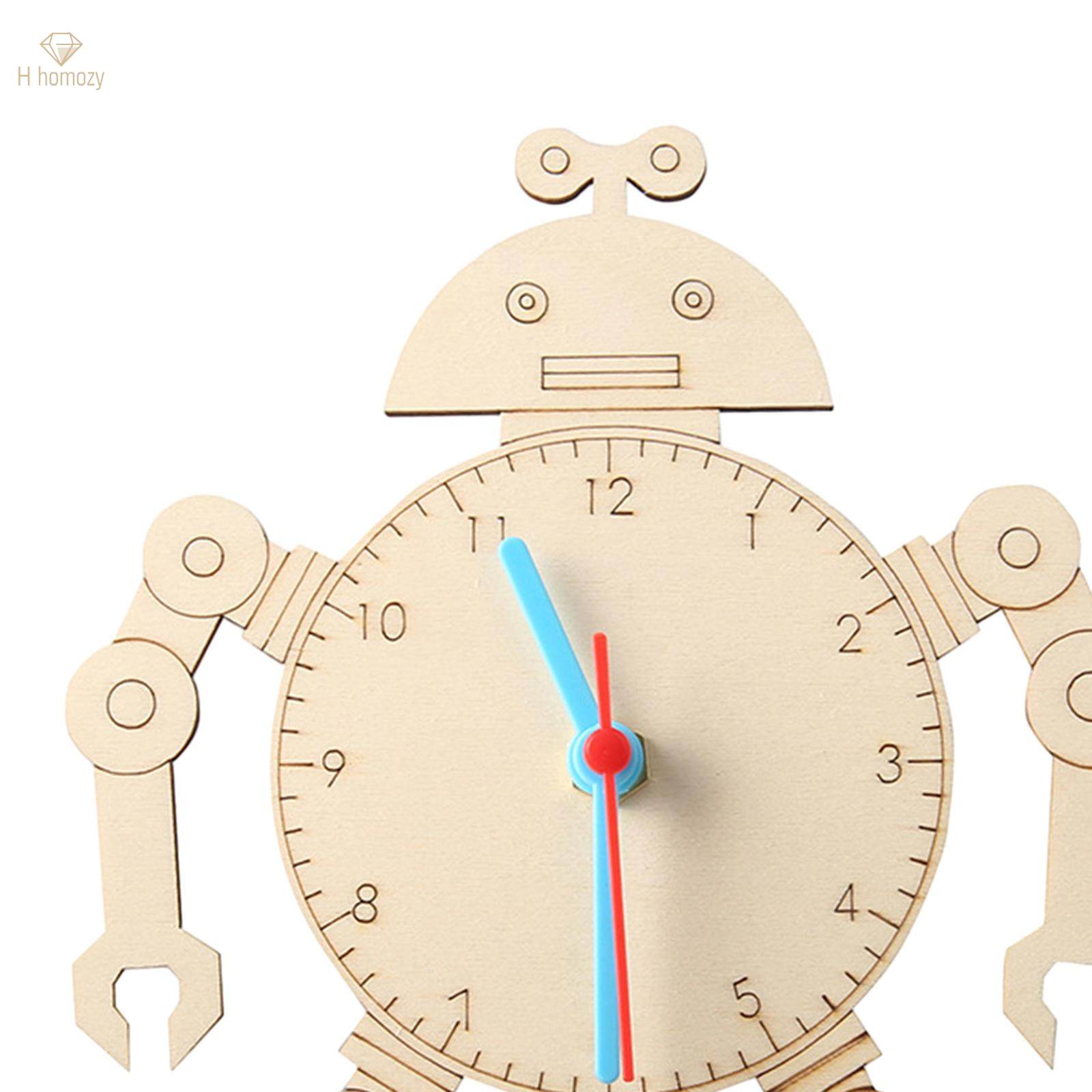 DIY Clock Model DIY Wooden Science Experiment Model Kits Stem for ...