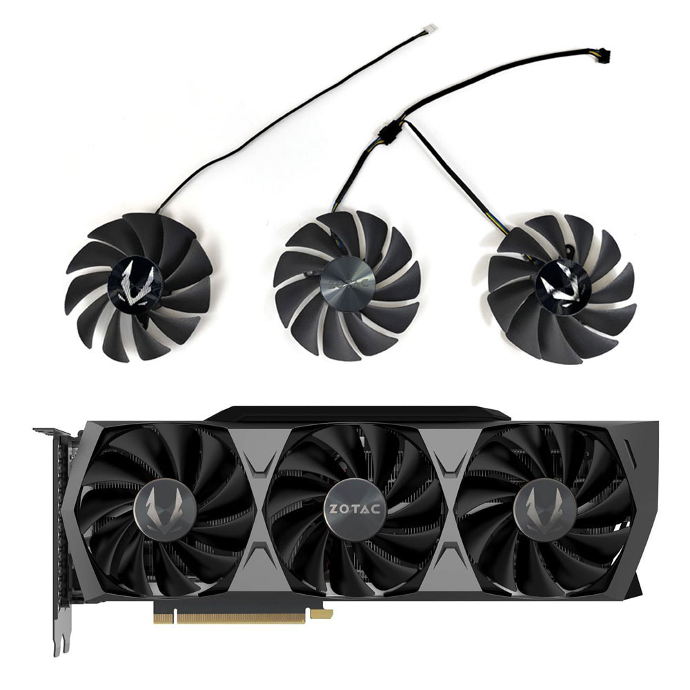 87mm ZOTAC GAMING GeForce RTX 3090 Trinity OC 24GB GPU Fan, For ZOTAC ...