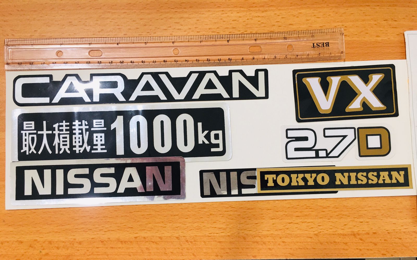 Nissan Caravan VX 2.7D Original Sticker Set | Daraz.lk