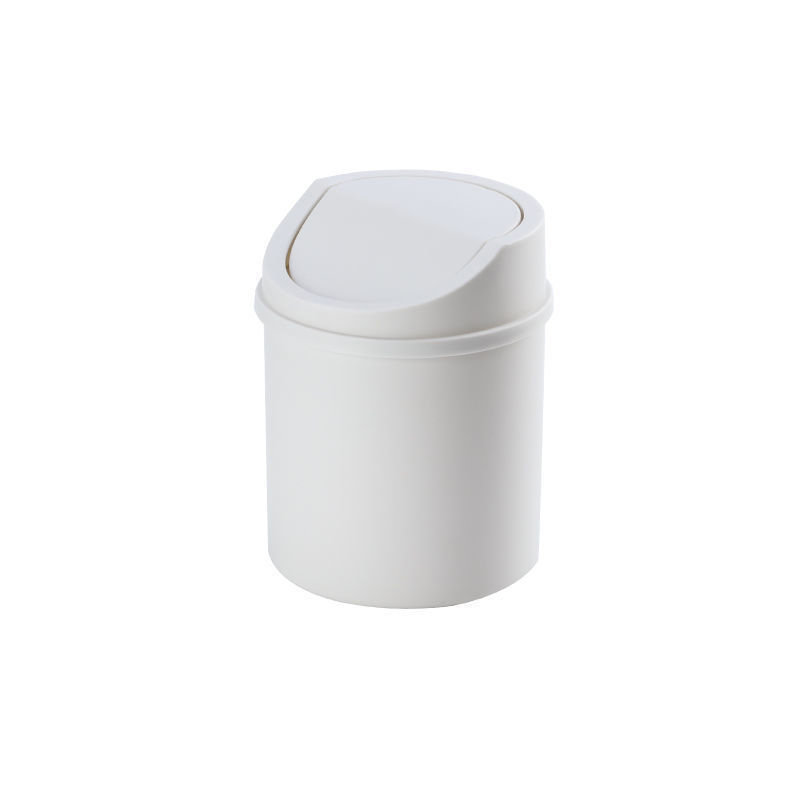 【Support-Cod】 Mini Desktop Bin Small Trash Can With Cover Bedroom Trash ...