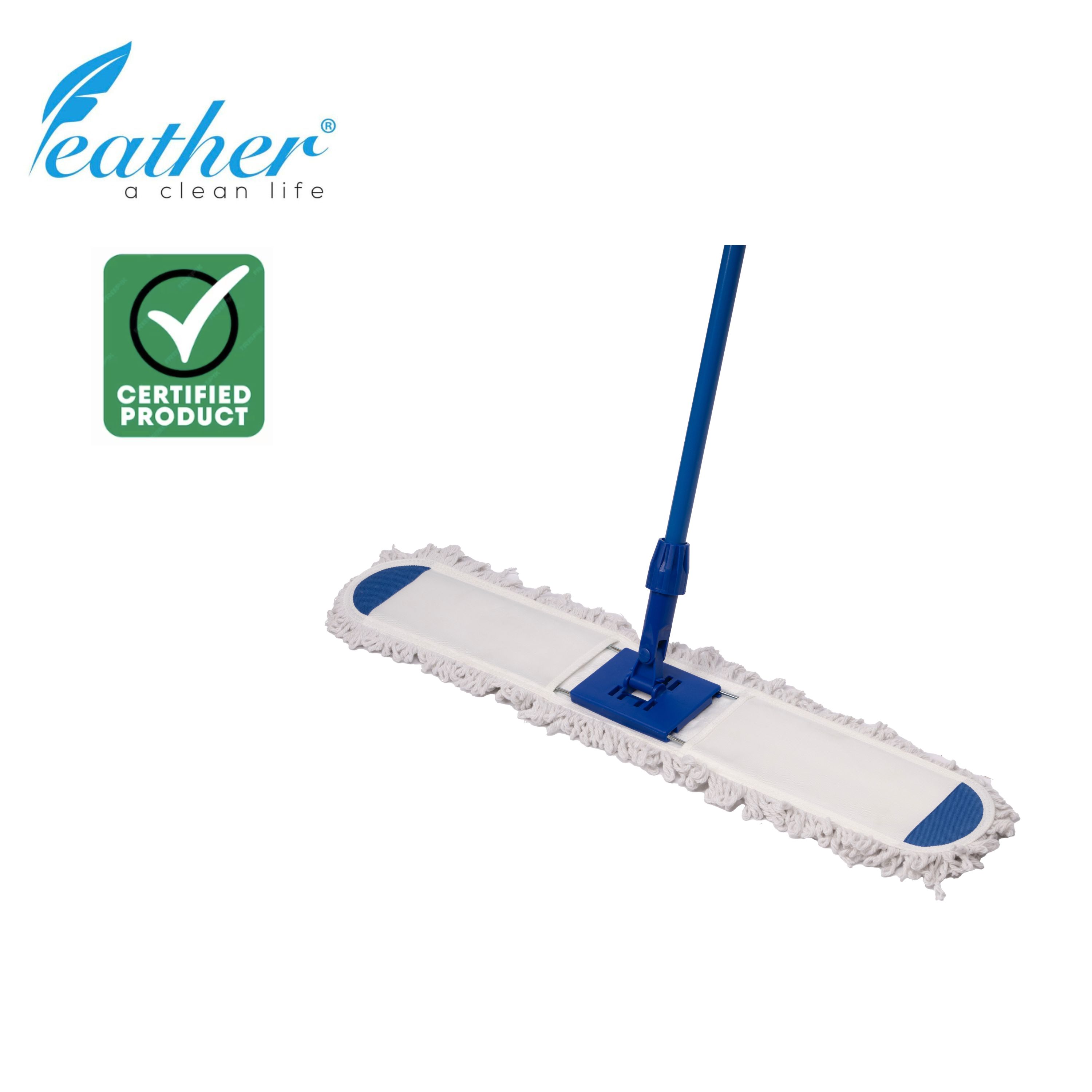 60CM COTTON FLAT MOP FOR WET AND DRY WITH 120cm METAL HANDLE | Daraz.lk