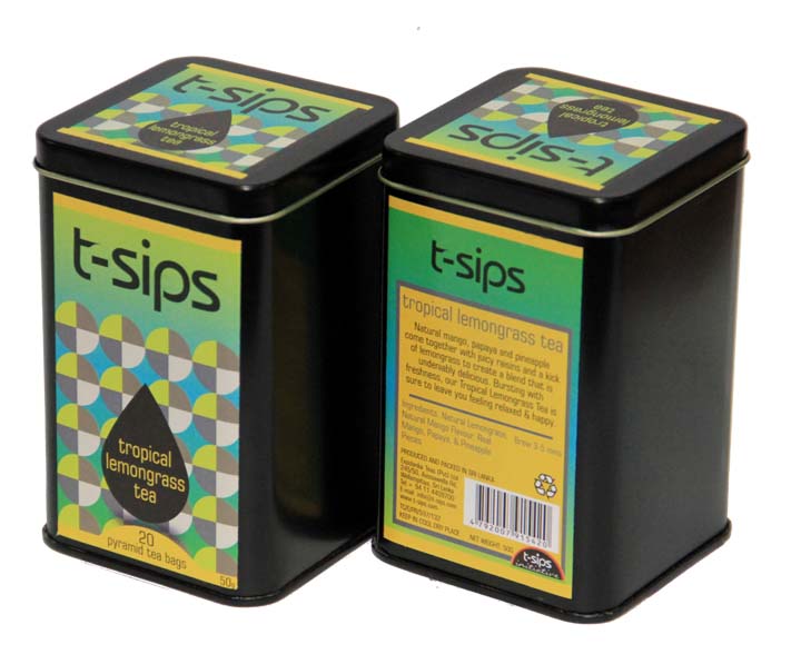 t-sips Tropical Lemongrass Tea 2.5g X 20 tea bags (Pyramid) | Daraz.lk