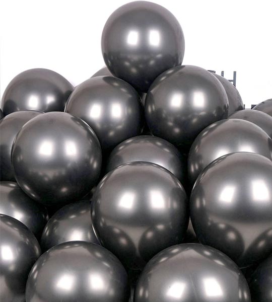 5 Inch Chrome Metallic Small Multi Color Balloon (10) Packet Birthday ...