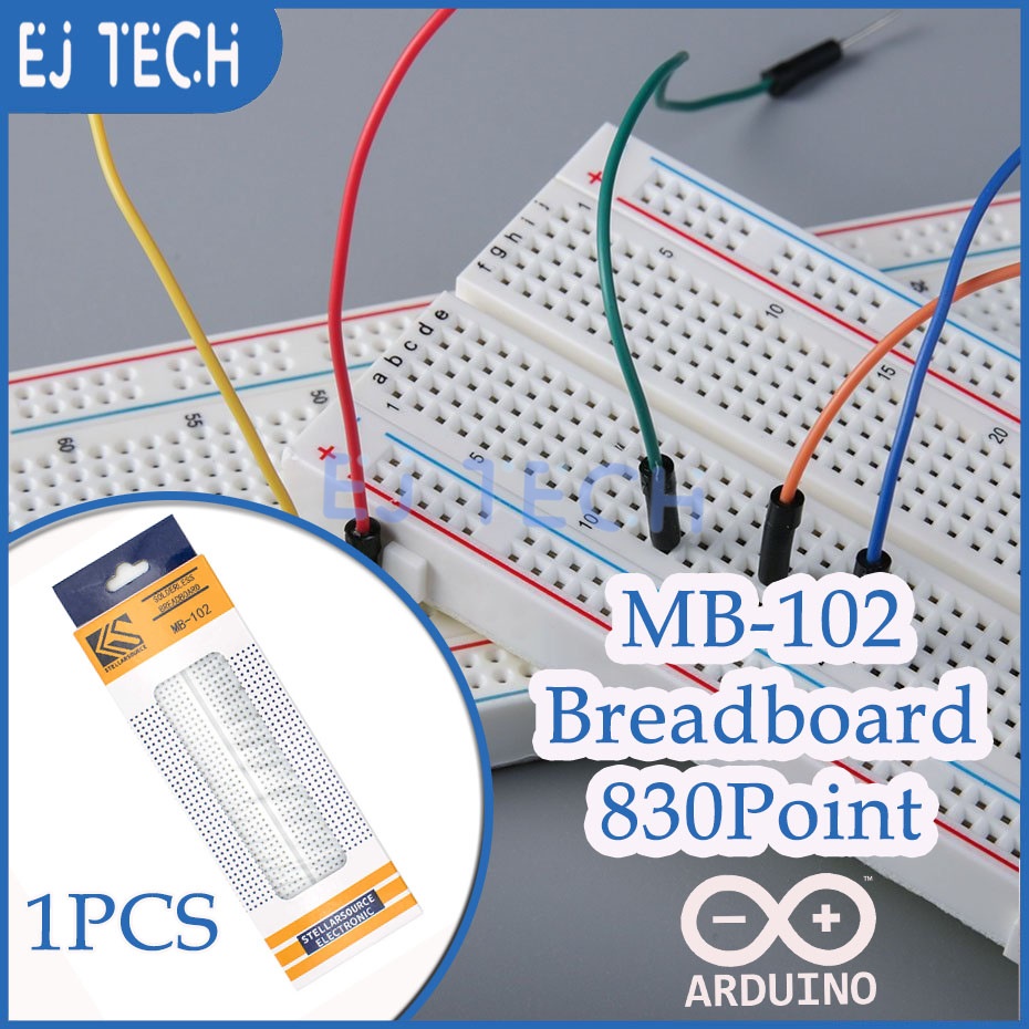 MB102 MB-102 Prototype Breadboard 830 Point Solderless PCB Bread Board ...