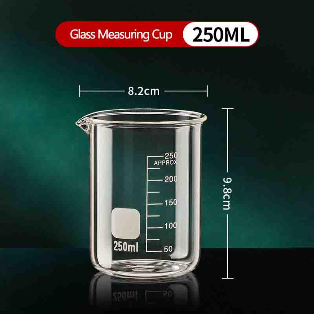 Heat-resistant Measuring Cup Easy-to-read Scale High Borosilicate Glass ...