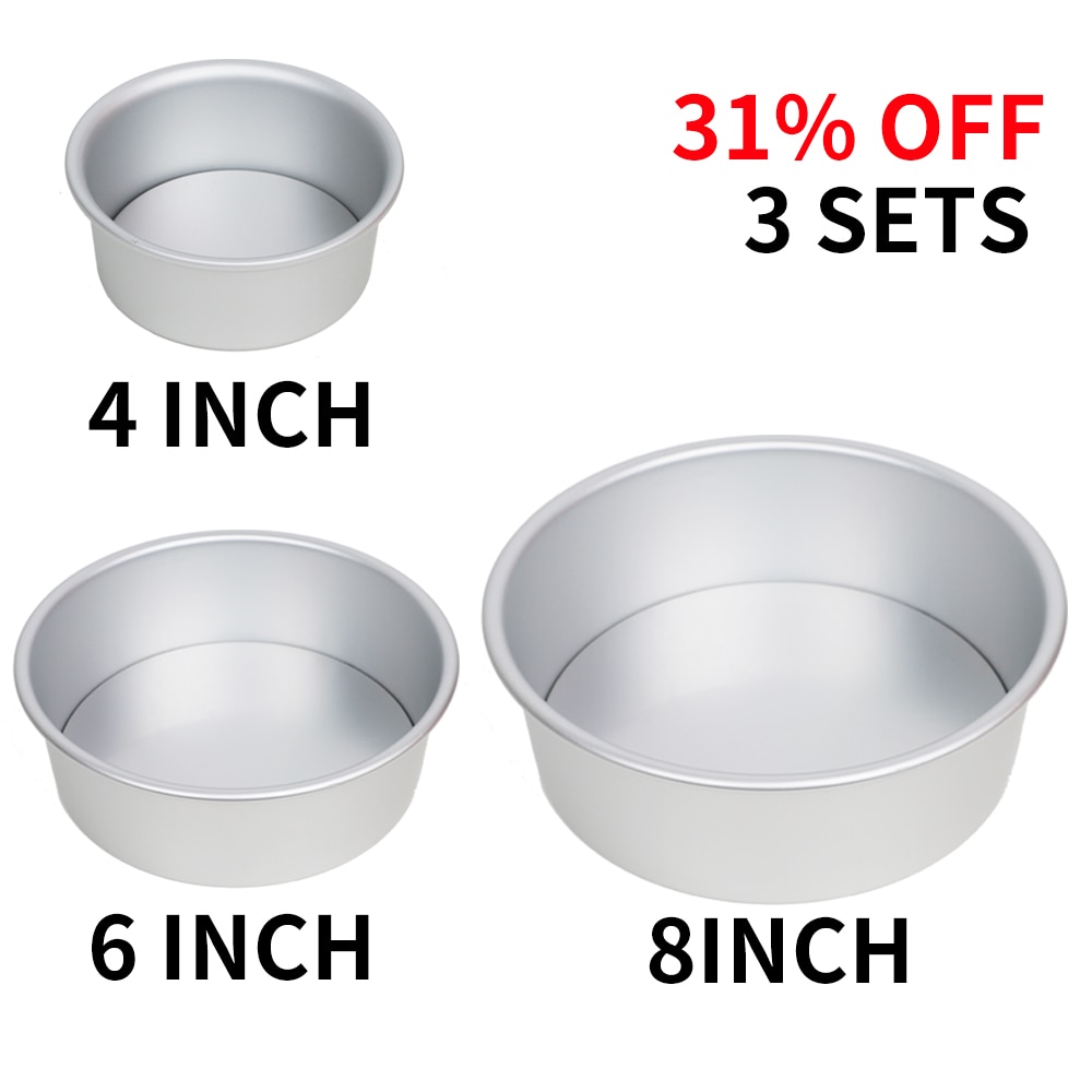Round Cake Mold/Mould Professional Nonstick Aluminum Coated Set ...