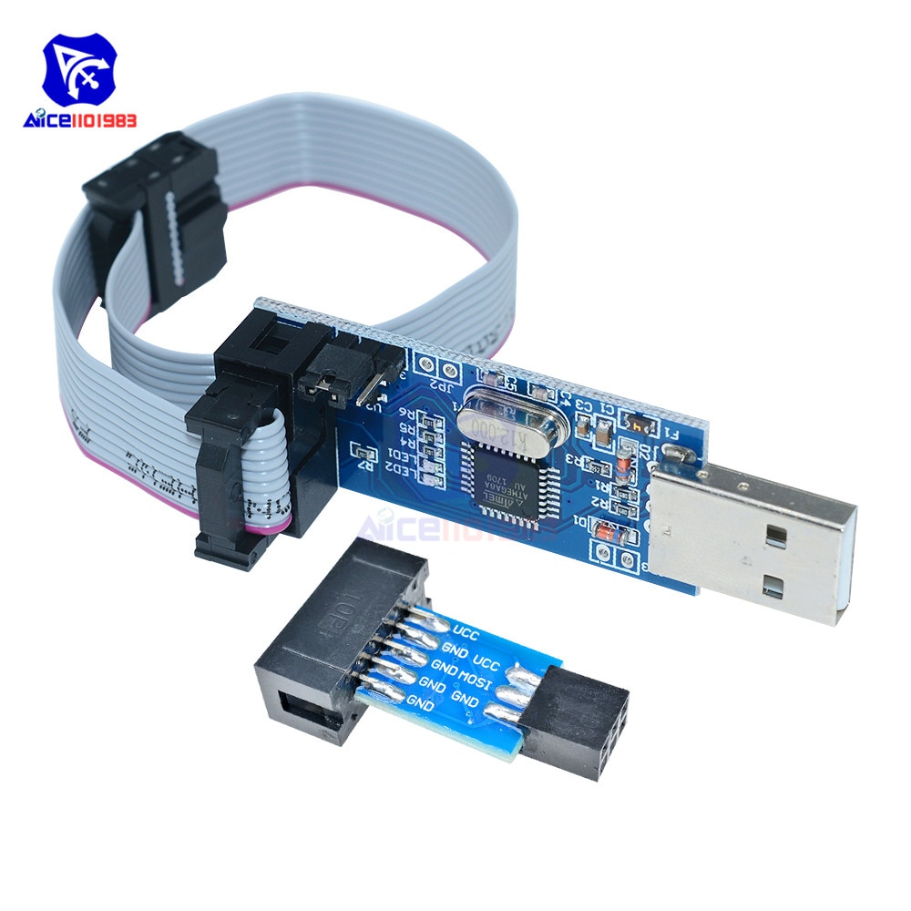 【Happy childhood memories】10 Pin to Pin Adapter Board USBASP USBISP ...