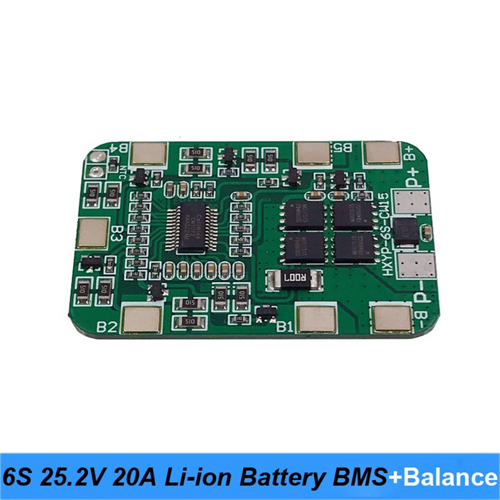 2X 6S 25.2V 20A BMS Lithium Battery Board with Balancing for 25V ...
