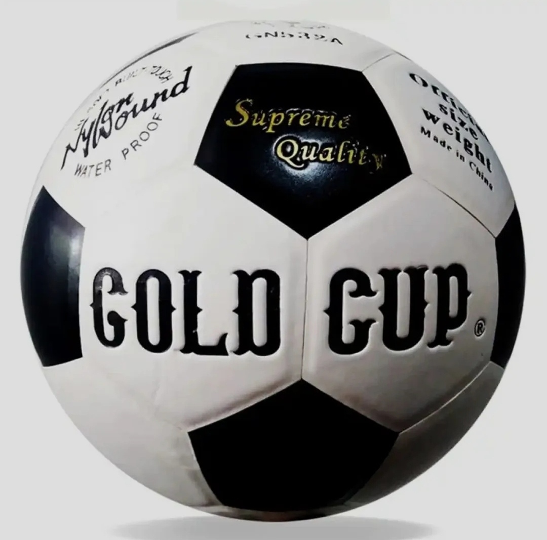 Gold cup Football, Size 5, white and black, Genuine quality, Newly ...